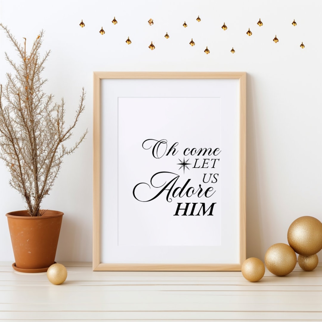 Christmas Wall Art, Christian Poster Digital Download, Faith Based ...
