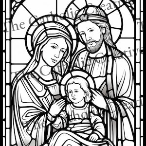Catholic Coloring Pages, Set of 5 Holy Family Coloring Pages, Kids and ...