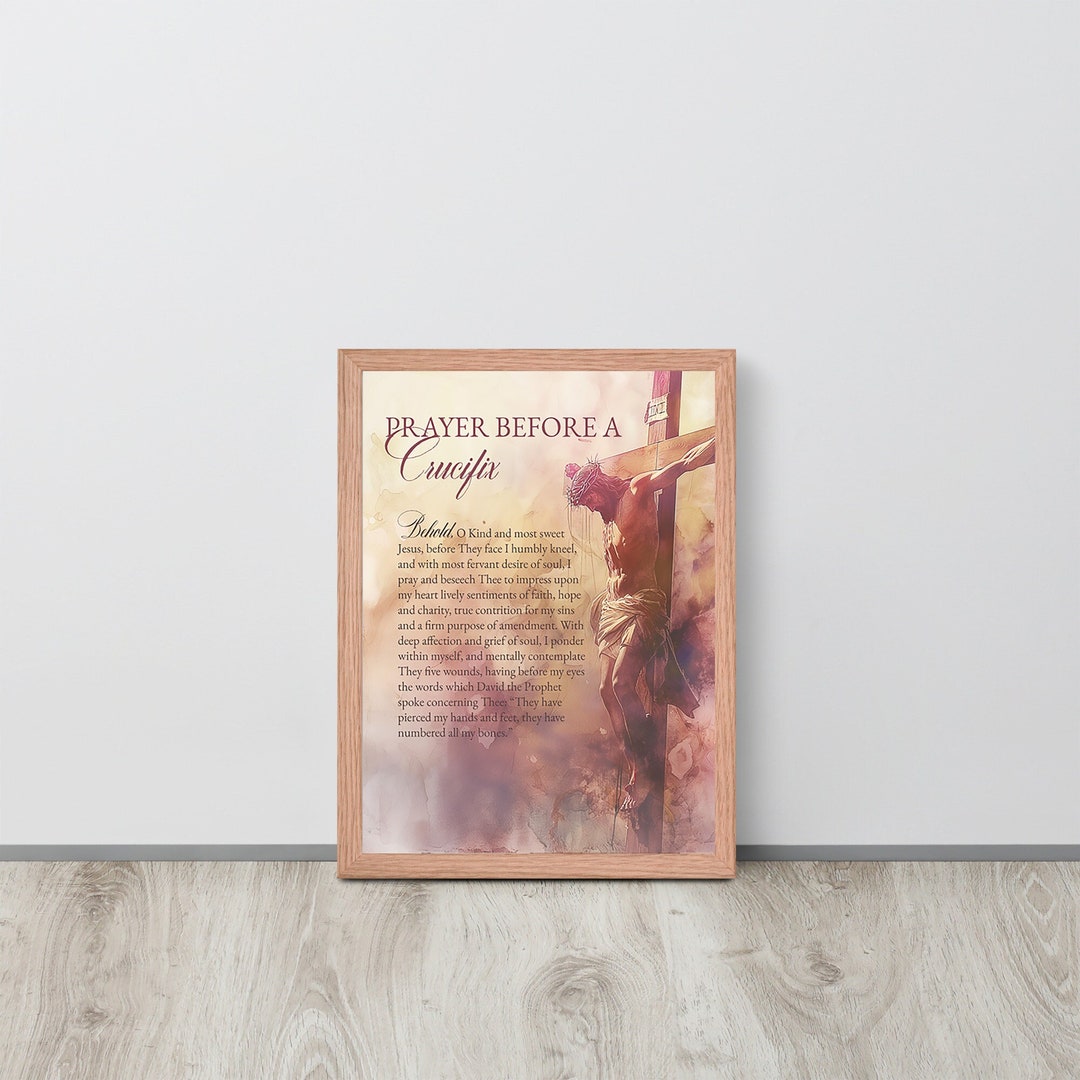 Prayer Before a Crucifix, Lenten Printable, Crucifixion Art Printable ...