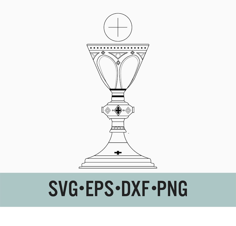 Catholic Chalice SVG Original and Unique Chalice Clipart - Etsy