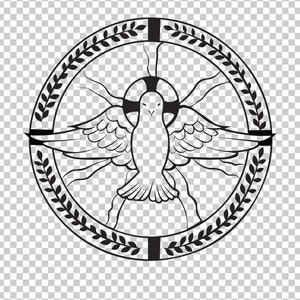 Holy Ghost Svg Png Jpg, Dove Svg, Catholic Cutting File, Christian ...
