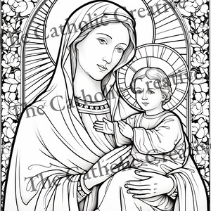 Catholic Coloring Pages, Set of 5 Holy Family Coloring Pages, Kids and ...