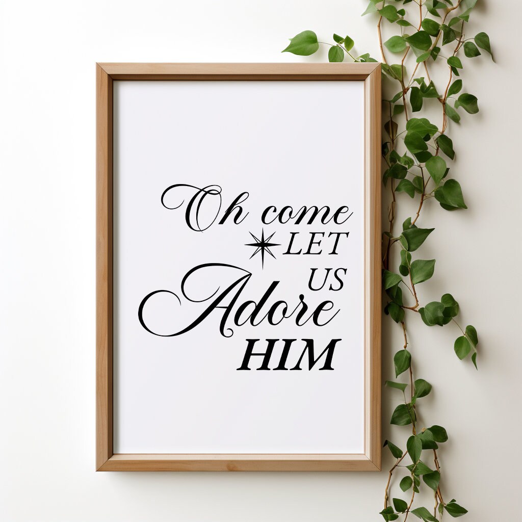 Christian Christmas Wall Art, Catholic Home Decor (digital Download) - Etsy