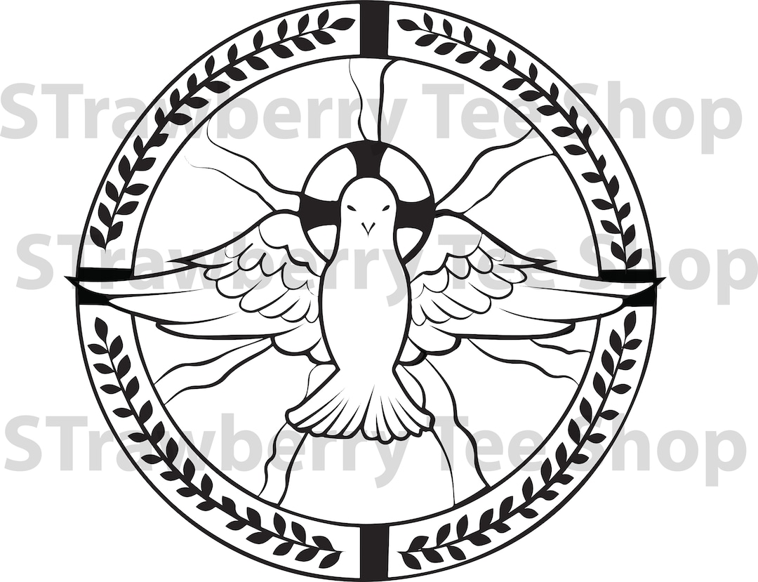 Holy Ghost Svg Png Jpg, Dove Svg, Catholic Cutting File, Christian ...