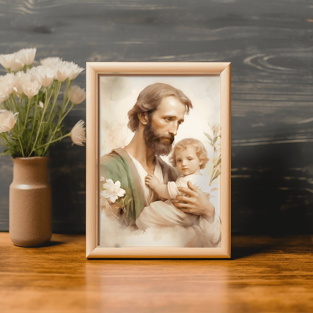 St Joseph the Worker, Fathers Day Gift,digital Download, Printable Art ...
