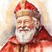 St Nicholas Watercolor Art, St Nicholas Day, Catholic Printable, St ...