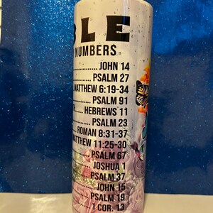 Skinny 20oz Christian Tumbler W/lid and Straw, Bible Verse Tumbler ...