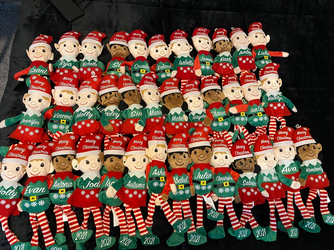 Personalized Christmas Elf, Stuffed Elf, Stocking Stuffer, Multicultural Plush Elves, Christmas ...
