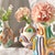 Retro Eclectic Colorful Planters/ Cute Ceramic Planter/ Rainbow Pot ...