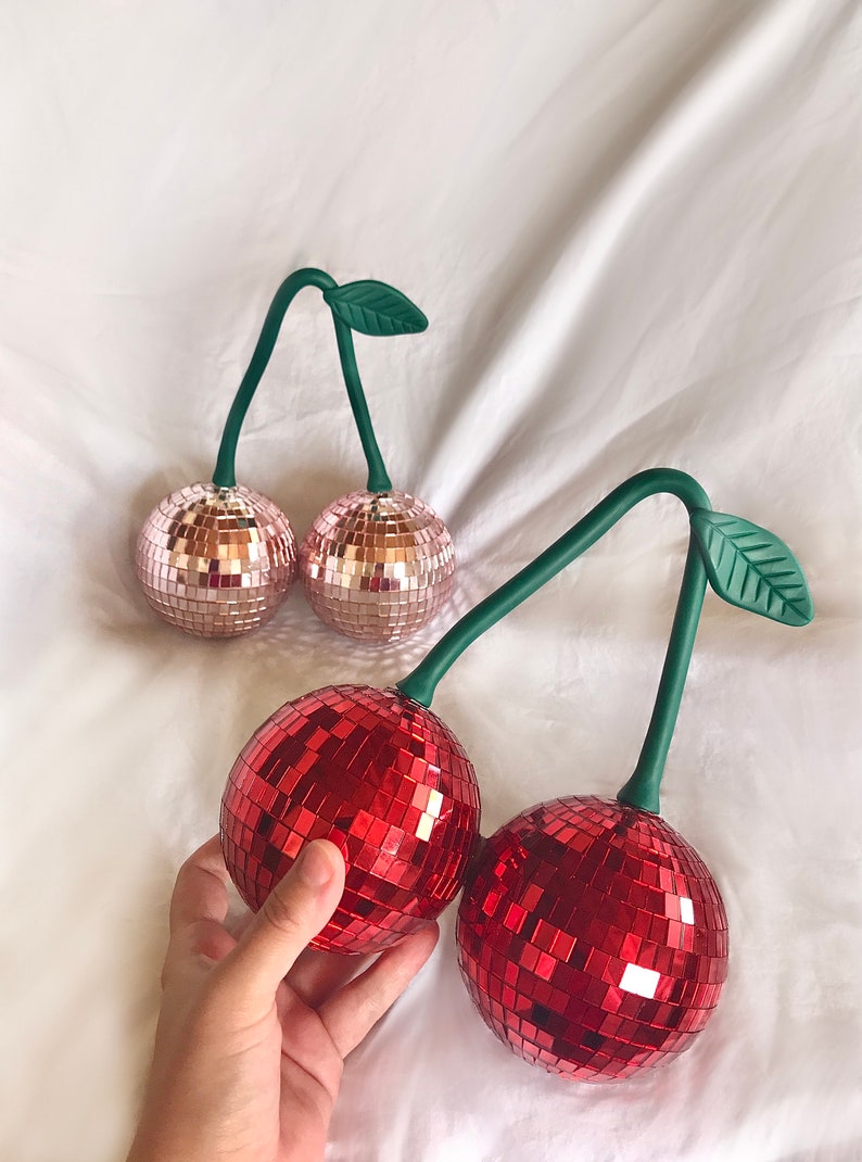 Handmade Disco Cherry Sculpture: Groovy Home Decor Accent - Etsy