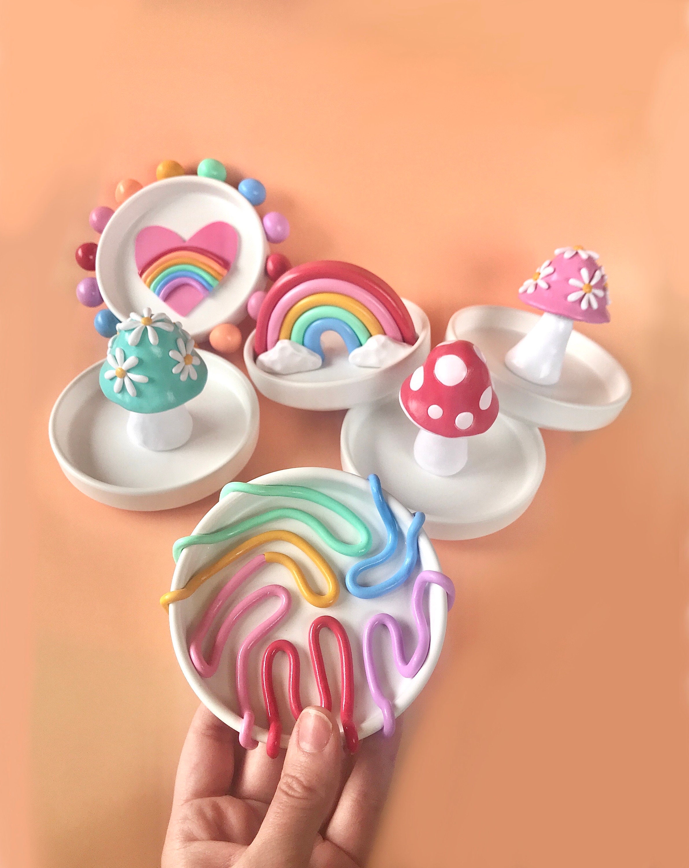 Colorful Trinket Dish/ Fun Jewelry Dish/ Boho Home Decor/ - Etsy Canada