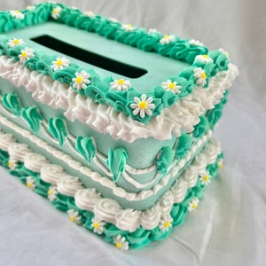 Cake Tissue Box/ Decorative Tissue Box Cover/ Vintage Cake Coquette ...