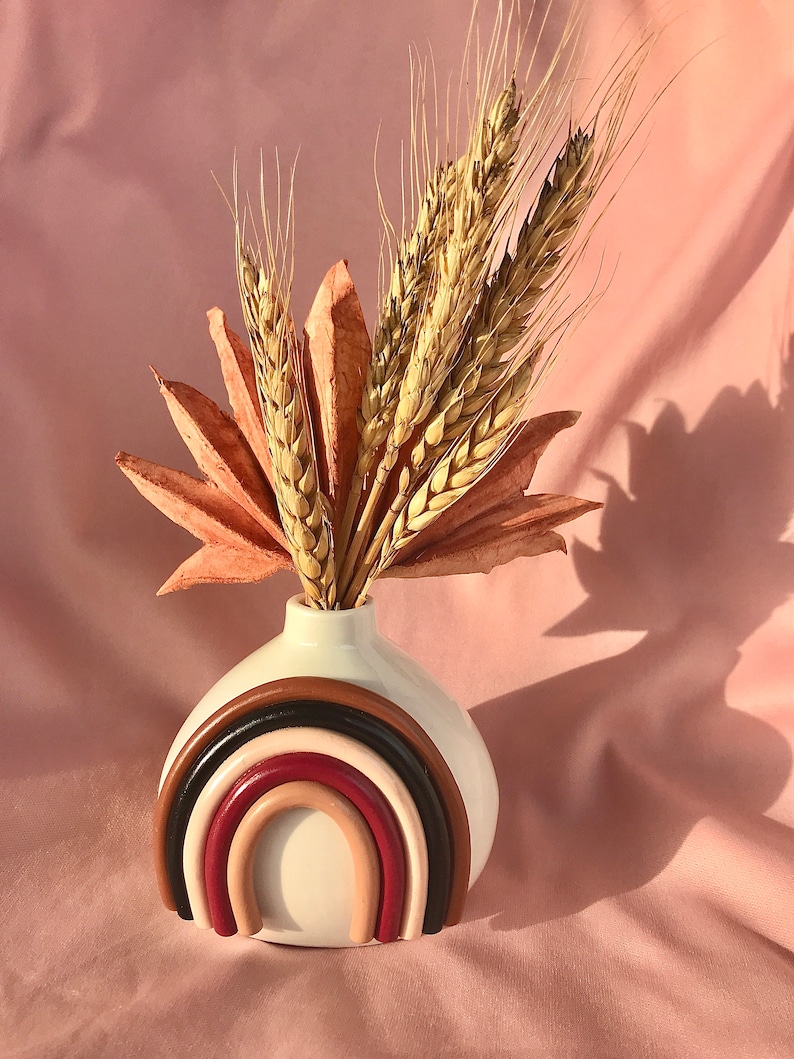 DIY Clay Decorated Bud Vase Kit/ Make Your Own NEUTRAL Bud Vase ...