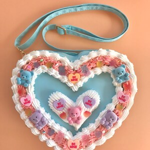 Heart Shaped Cake Purse/ Frosted Kawaii Purse/ Cute Cake Handbag ...