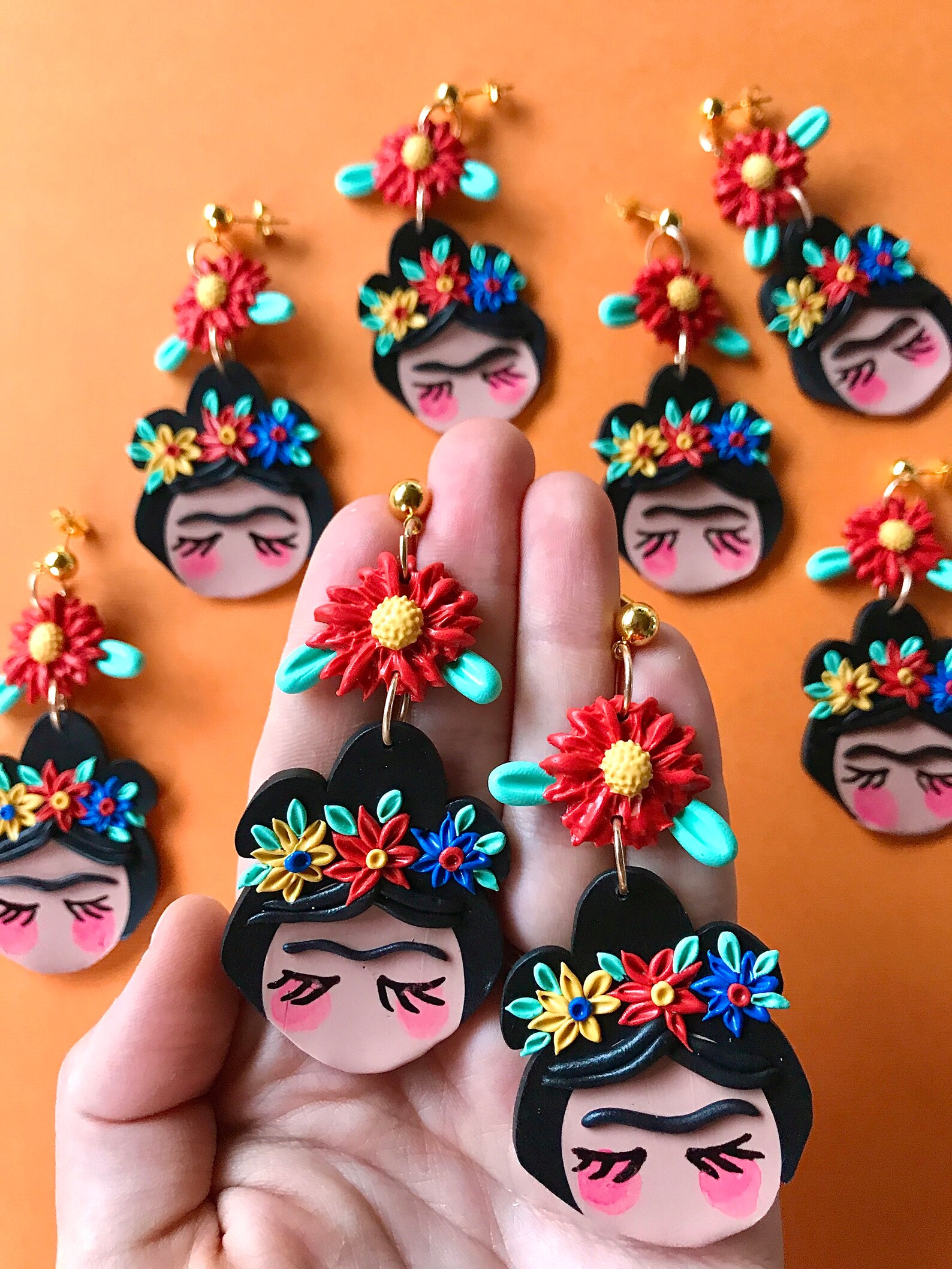 Frida Kahlo Earrings/ Feminist Icon Frida Kahlo Jewelry/ Frida - Etsy