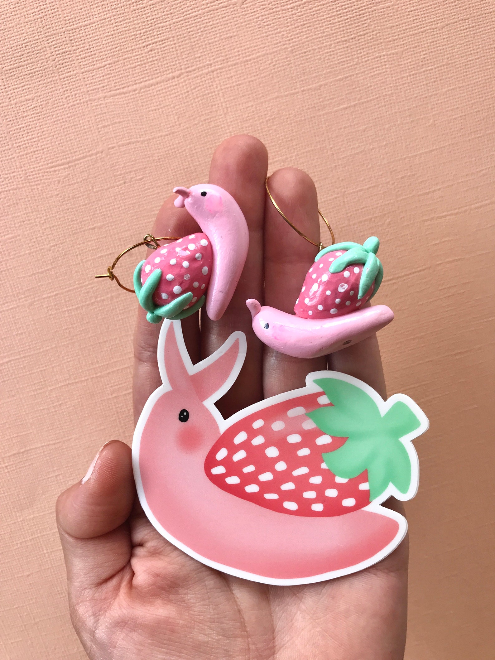 Fruit Snail Stickers/ Fruity Snail Sticker/ Strawberry Snail/ - Etsy