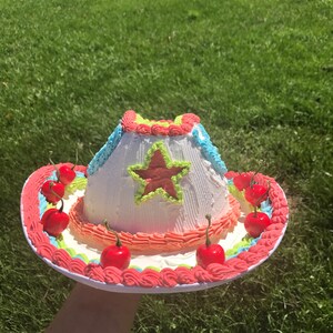 Frosted Cake Cowboy Hat/ Kawaii Cowboy Hat/ Cute Cake Accessories ...