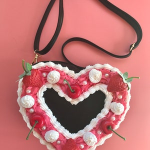 Heart Shaped Cake Purse/ Frosted Kawaii Purse/ Cute Cake Handbag ...