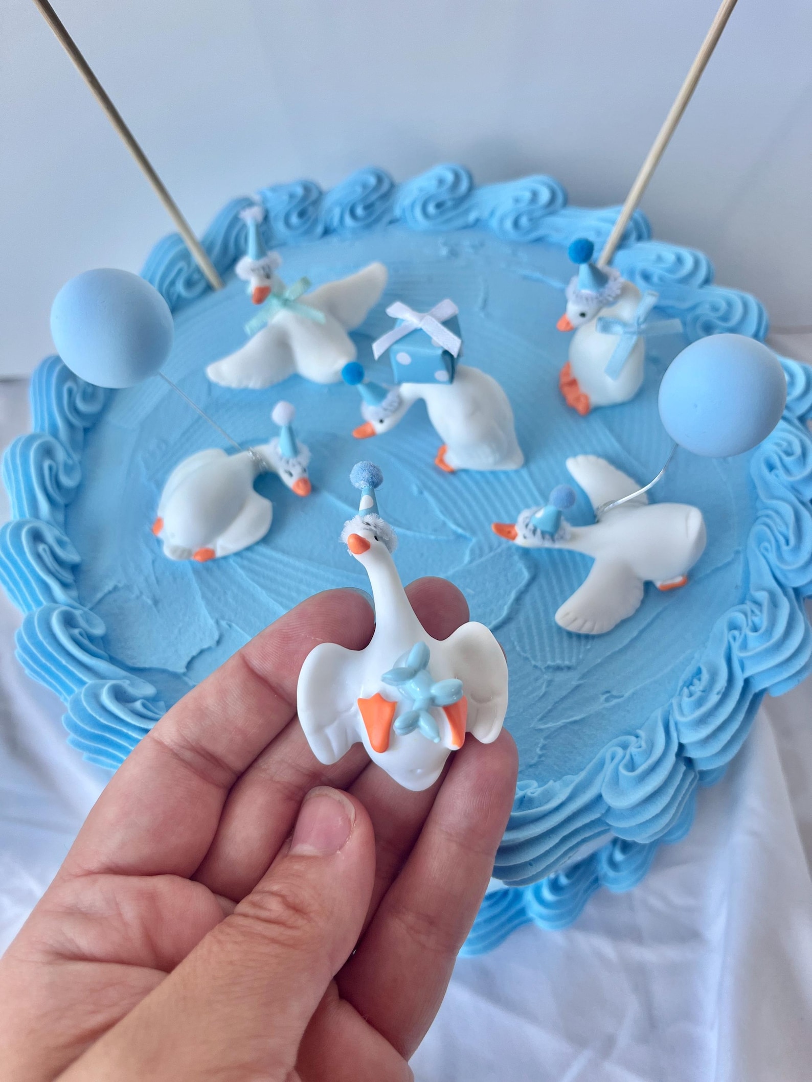 Silly Goose Cake Topper: Kids Birthday Party Decor in Blue, Pink, or ...