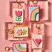 Postage Stamp Earrings/ Rainbow Tulip Daisy Heart Stamp Earring/ Cute ...