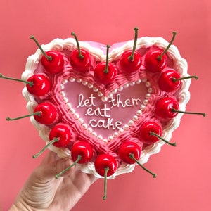 Pink and Red Heart Shaped Cake Purse/ Frosted Kawaii Purse/ Cute Cake ...