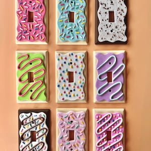 Pastry Tart Light Switch Cover/ Breakfast Faux Food Decor/ Popular Food ...