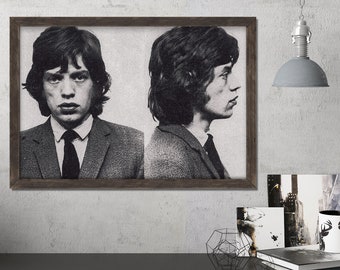 Mick Jagger Mugshot - Etsy