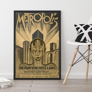 Metropolis Movie Poster: 1927 Sci-fi Wall Art Print - Etsy