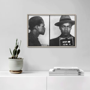 Malcolm X Mugshot Print Celebrity, Famous, and Musician Mug Shot ...