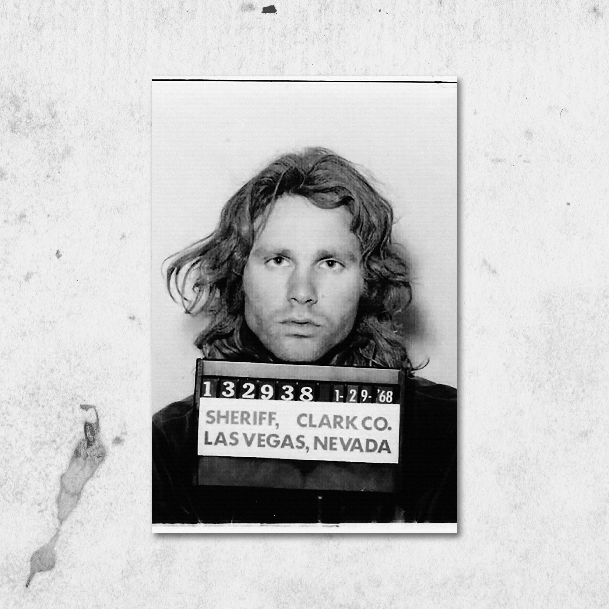 Jim Morrison Mugshot Print Celebrity Famous and Musician - Etsy
