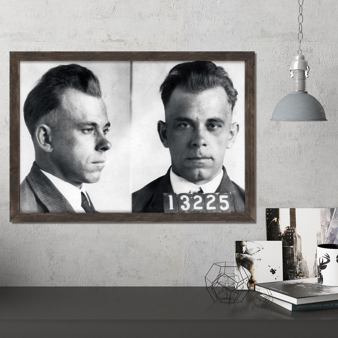 John Dillinger Mugshot Print Celebrity, Famous, and Musician Mug Shot ...