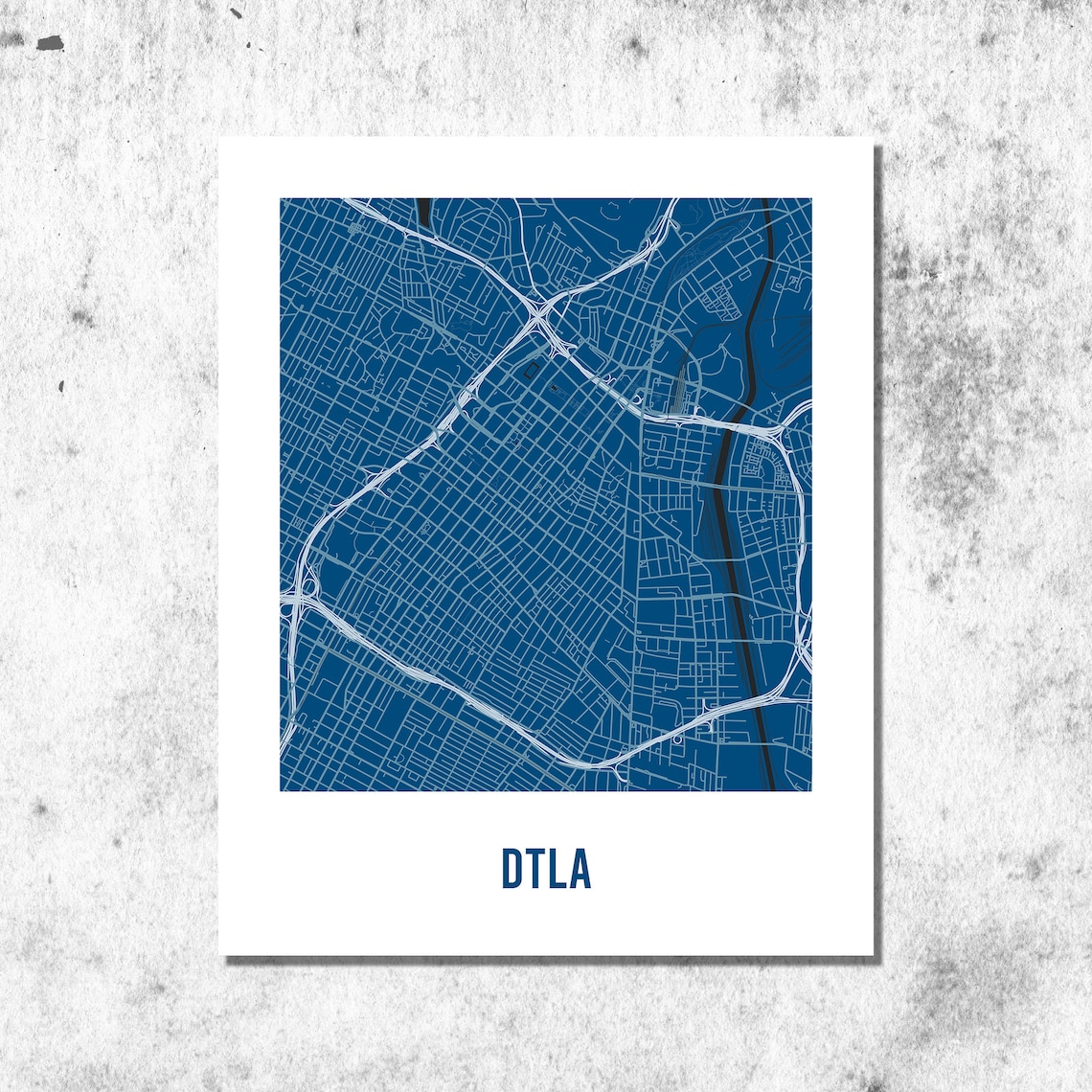 Downtown Los Angeles Map DTLA Map Los Angeles City Map Los | Etsy