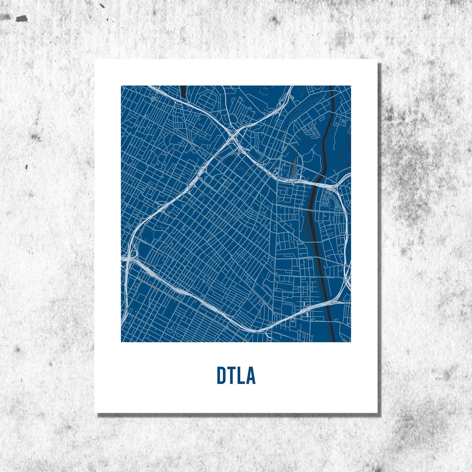 Downtown Los Angeles Map DTLA Map Los Angeles City Map Los | Etsy
