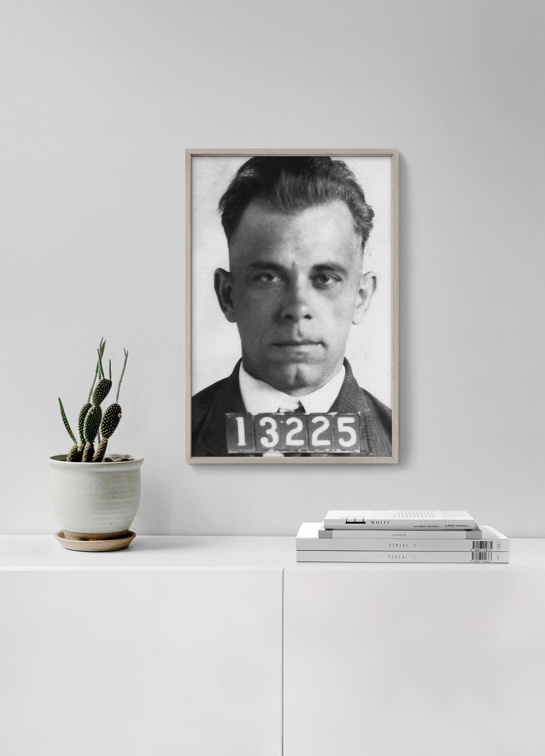 John Dillinger Mugshot Print | Celebrity Mugshot Art | Famous Musician ...