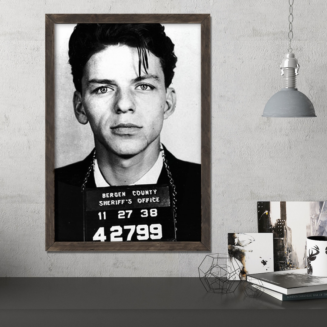 Frank Sinatra Mugshot Print Celebrity Famous and Musician - Etsy