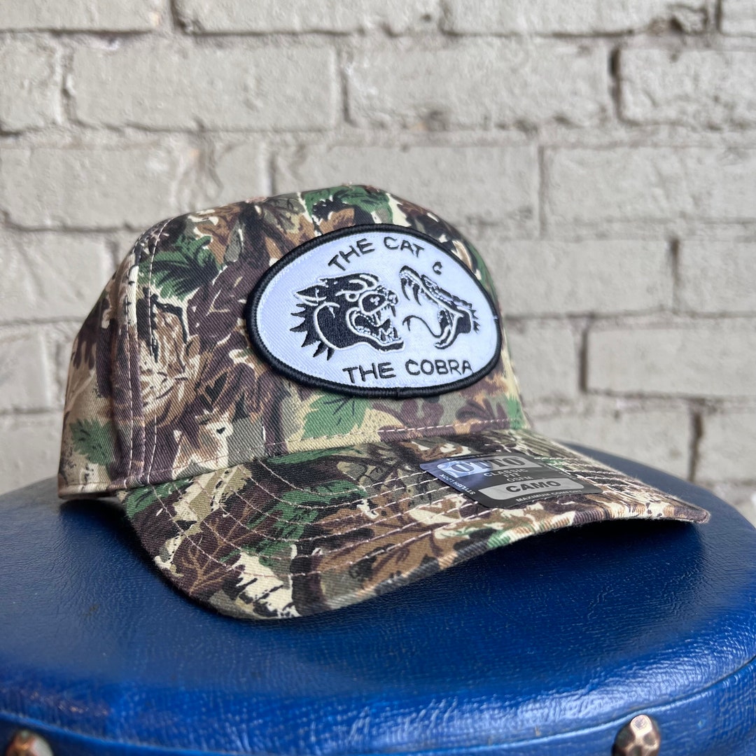 Cat and the Cobra Camo Velcro Back Hat - Etsy