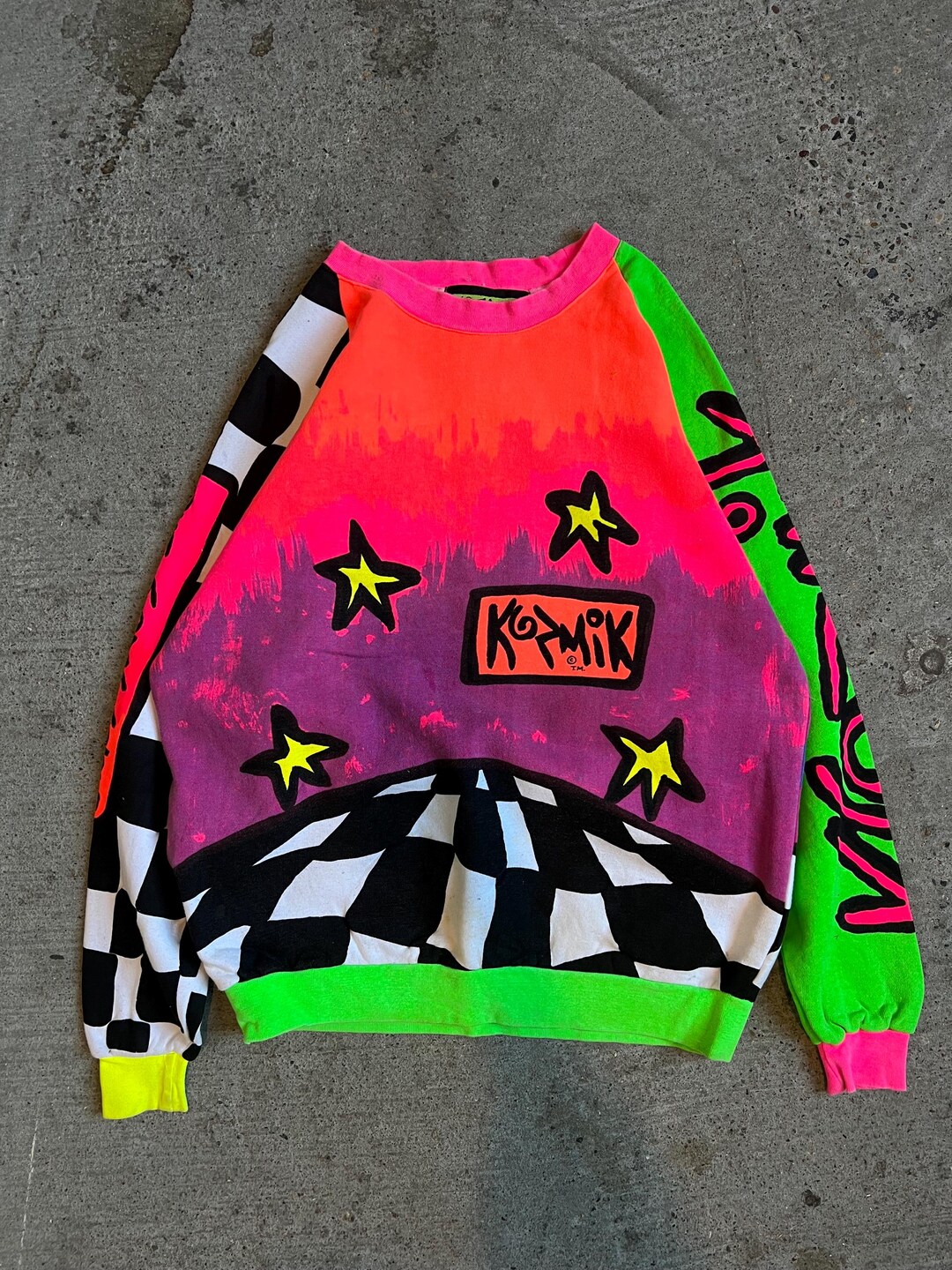 Vintage 90s KOZMIK ORIGINAL DESIGN the Klothing Kompany Fullprint ...