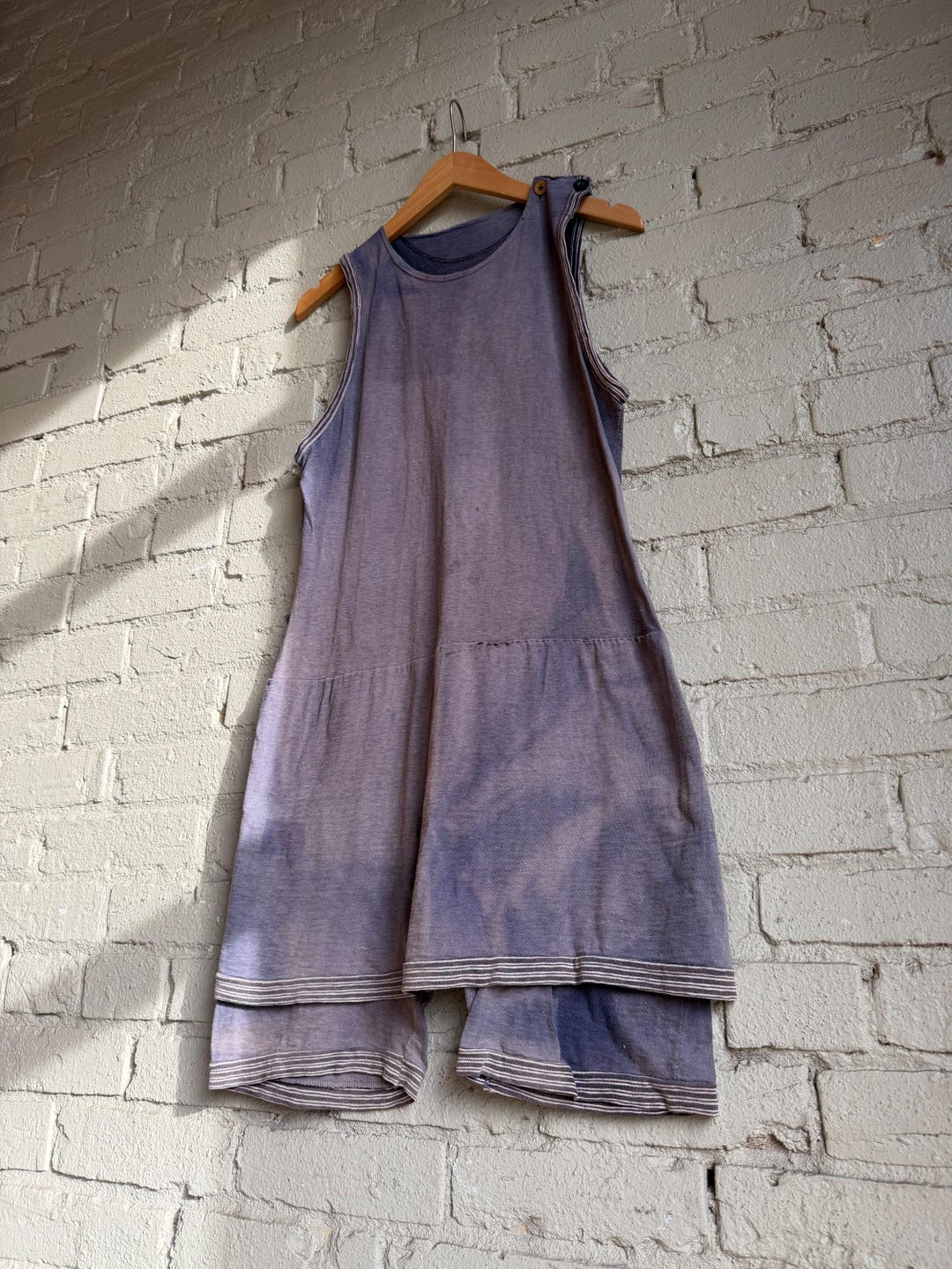 1920s Sun Faded Cotton Swim Suit, Purple Blue, Summer - Etsy
