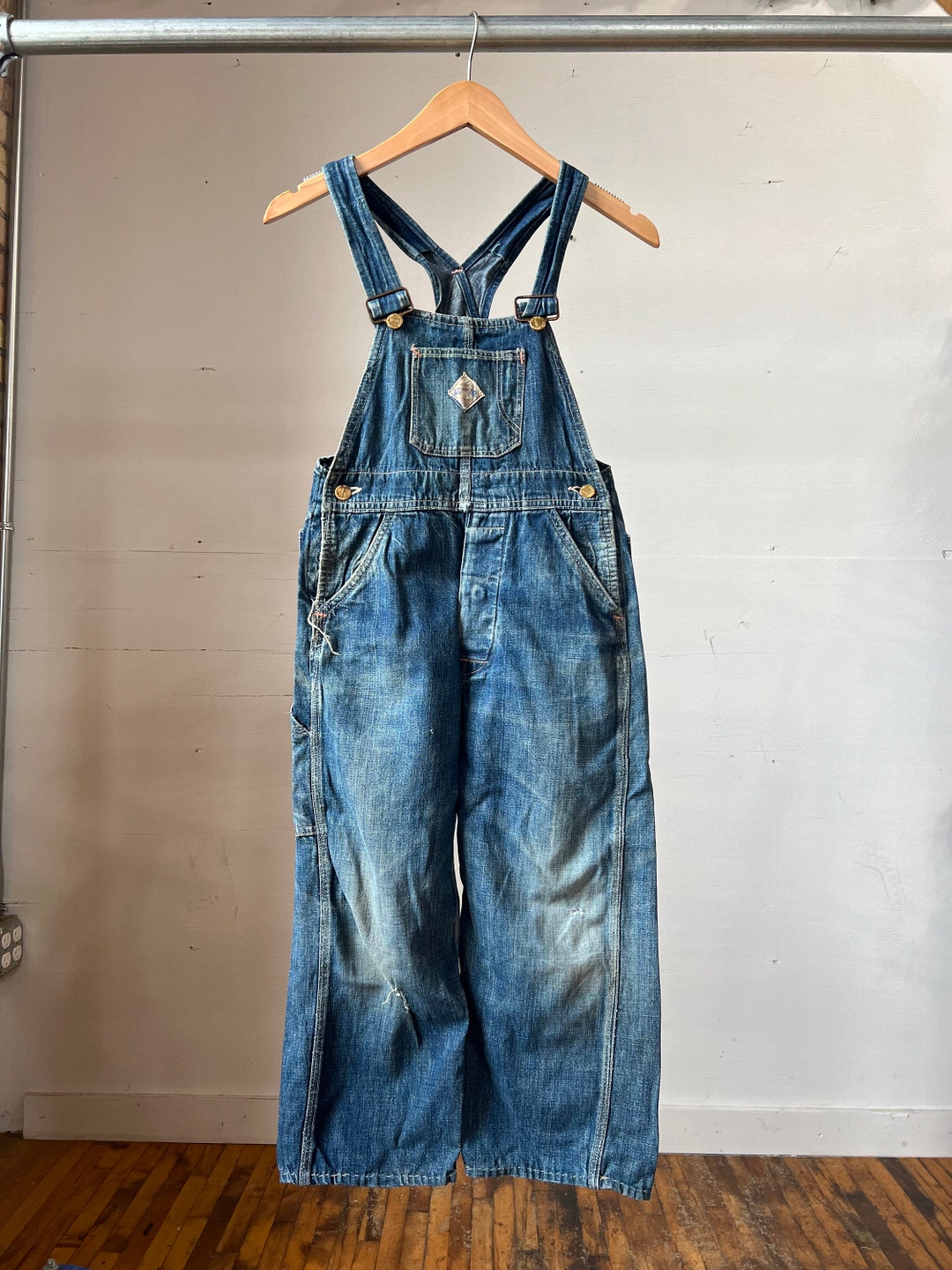 YOUTH Go Pfor 1940s Denim Overalls, Workwear, as is - H - Etsy