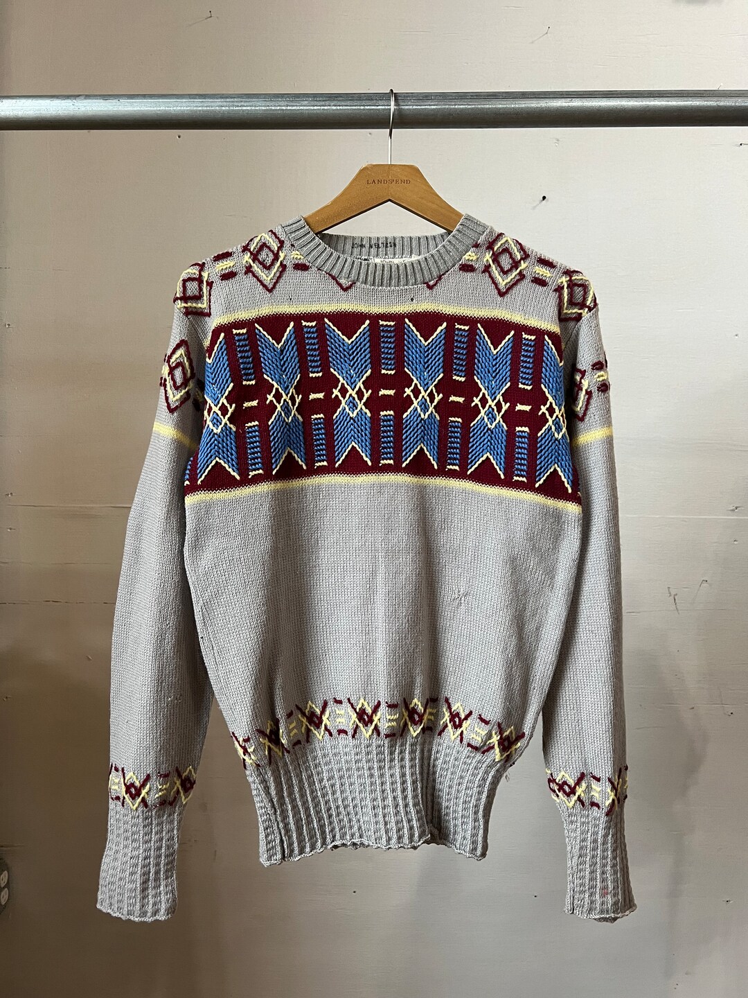 1950s Jersild Embroidered Wool Sweater, Pullover, Mothing - S1 - Etsy