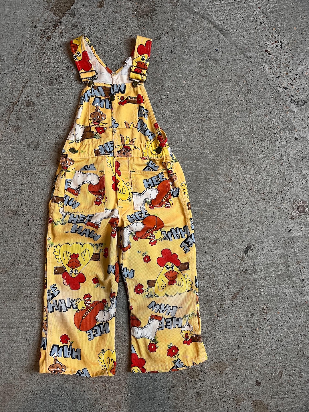Vintage 1970s Children’s Hee Haw Overalls, Liberty, Yellow, S - Etsy