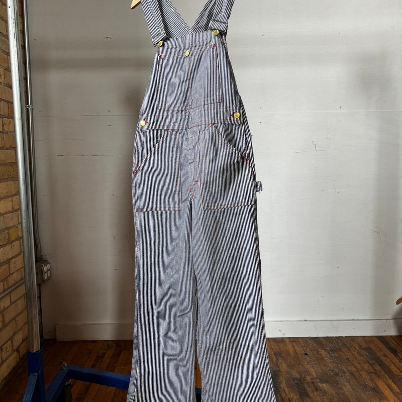 Striped Overalls - Etsy