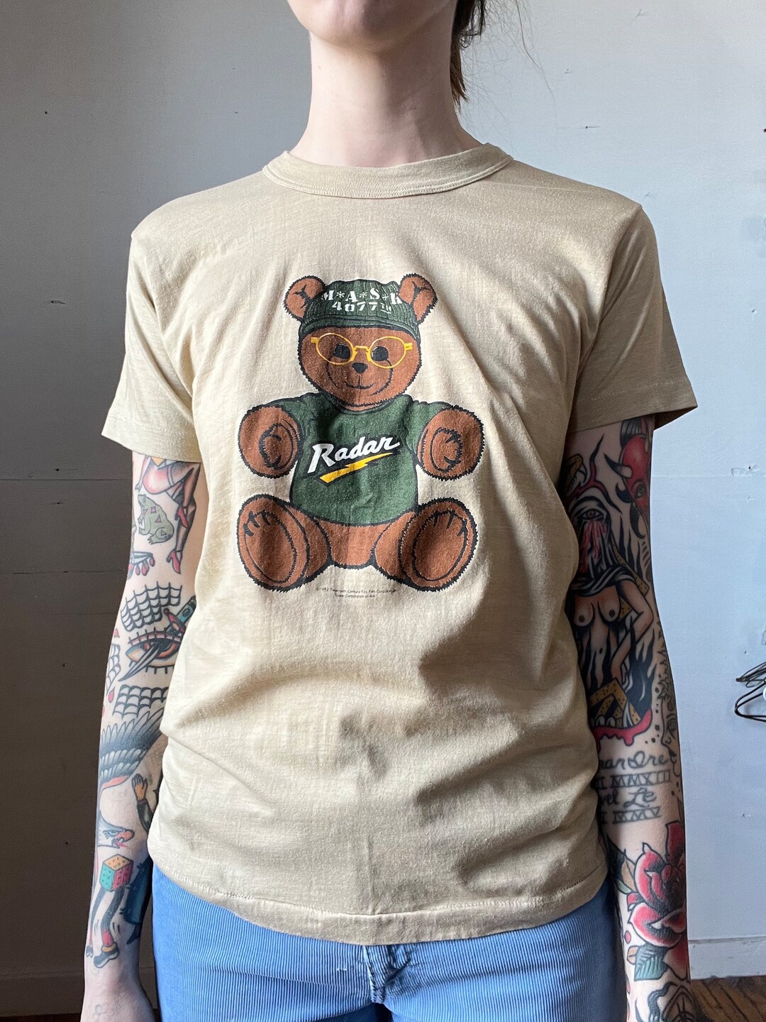 Sm, 1980s MASH Teddy Bear T-shirt, Vintage - G - Etsy