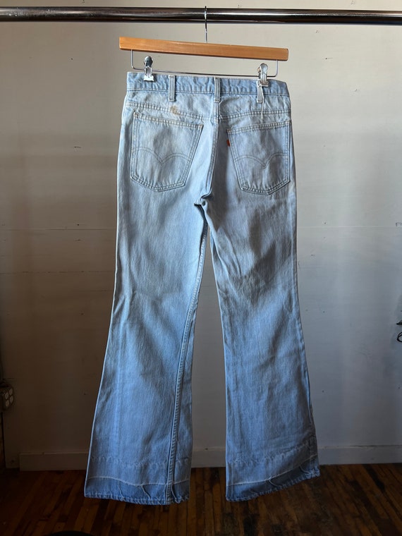 31" Waist, 1970s Orange Tab Levi Flare Jeans, Light W… - Gem