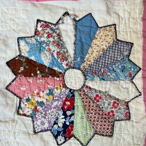 1930s 1940s Friendship Ring Quilt, Feedsack, 84x67 - Etsy