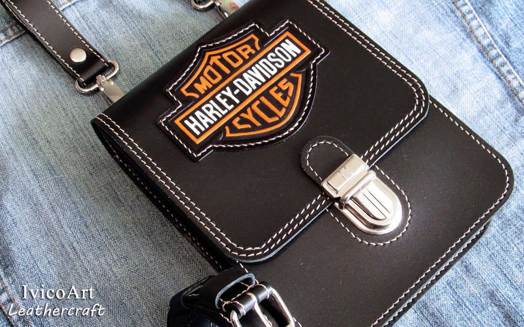 Harley-davidson Leather Pouch Leg Bag, Harley-davidson Leg Holster ...