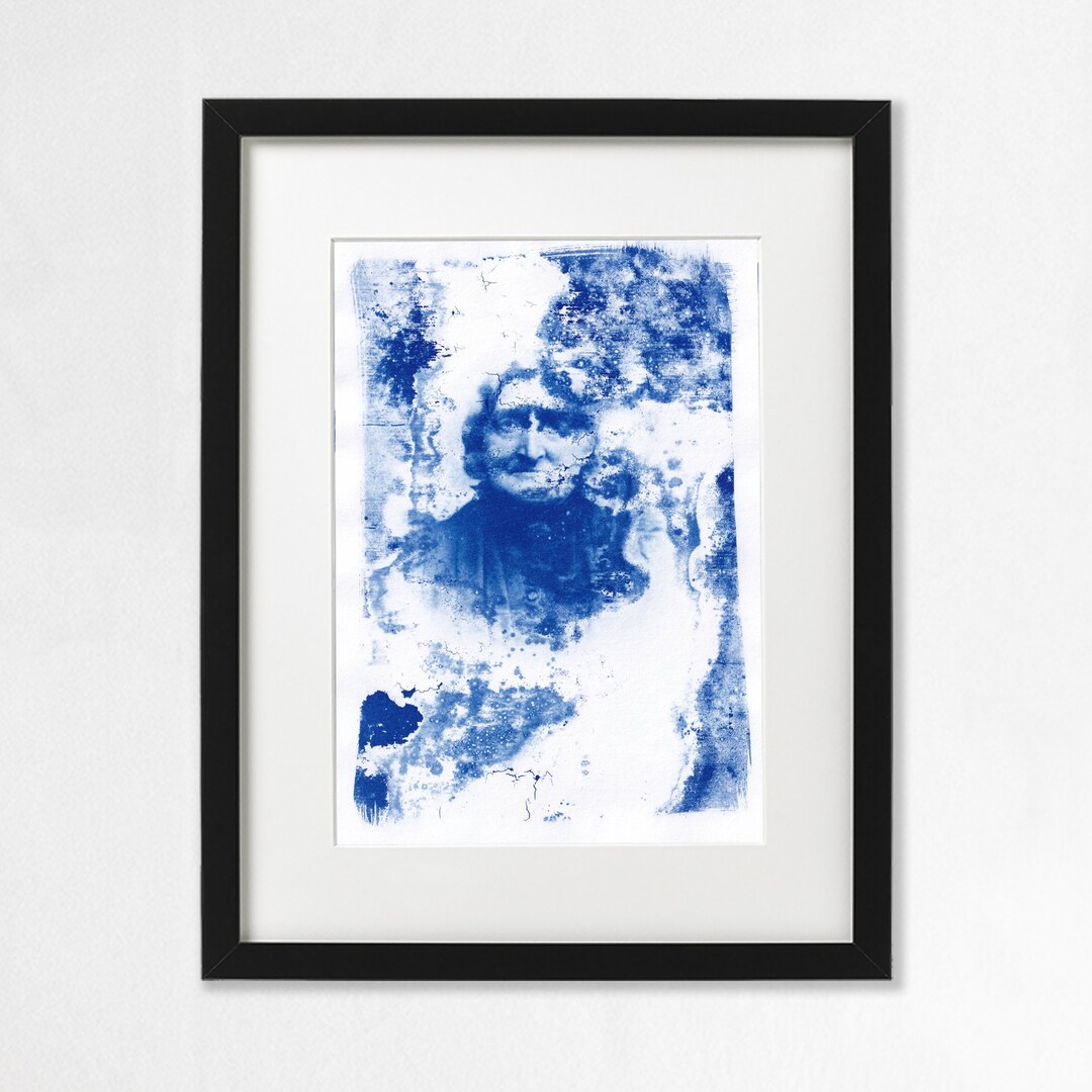 Old Lady Glass Photography From Antique Glass Negative - Etsy