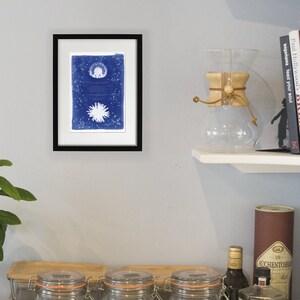 Dandelion Cyanotype Print, the Sun, the Moon and the Stars - Etsy