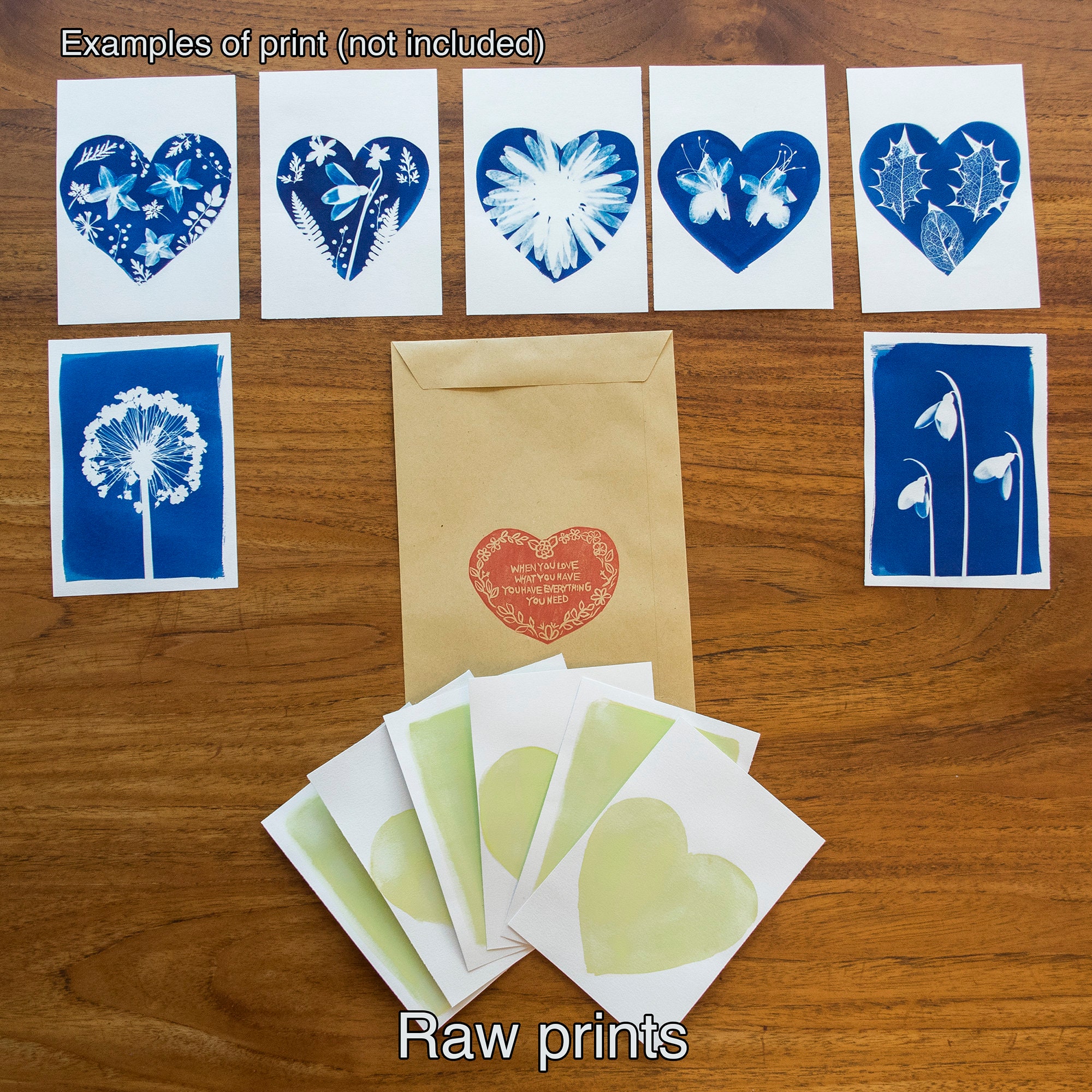 Love Themed Cyanotype Flower and Plant Sun Printing Kit - Etsy UK