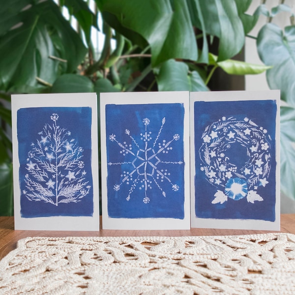 Cyanotype Cards - Etsy UK